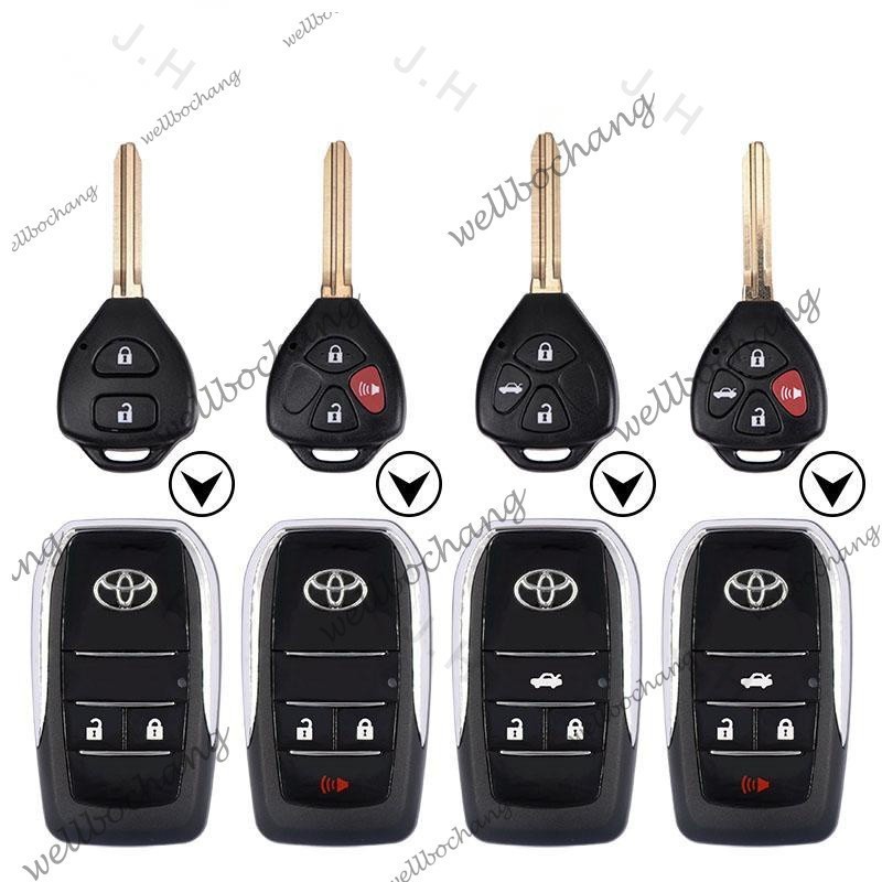 TOYOTA straight key, modified folding key, for CAMRY VIOS RAV4 ALTIS ...