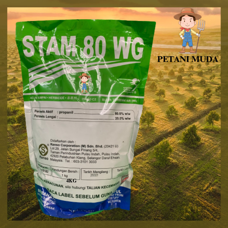 [ORIGINAL] 1KG Kenso STAM 80WG Propanil 80% Paddy Weed Killer (Sama ...