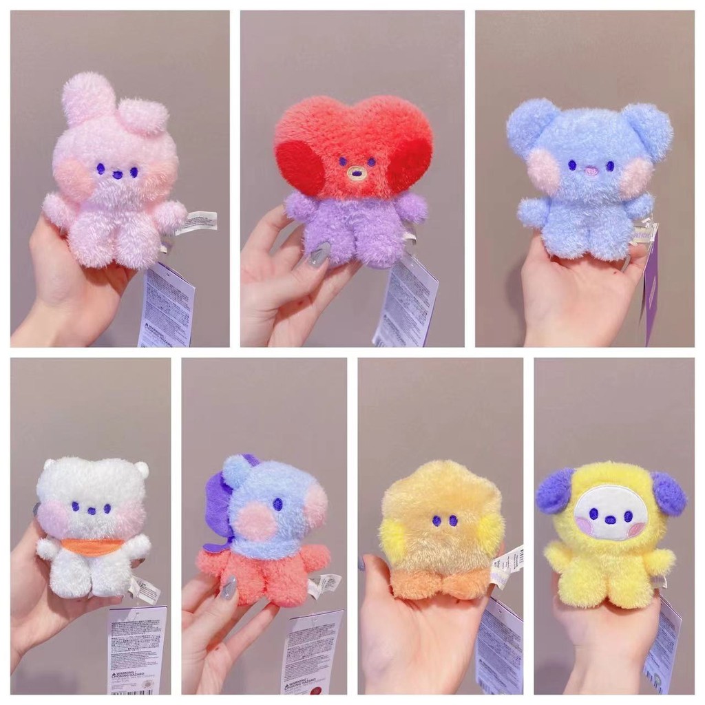 BTS BT21 Minini Series Plush Doll Cooky Koya RJ Mini Plush Keychains Bag Pendant Kids Gift ...