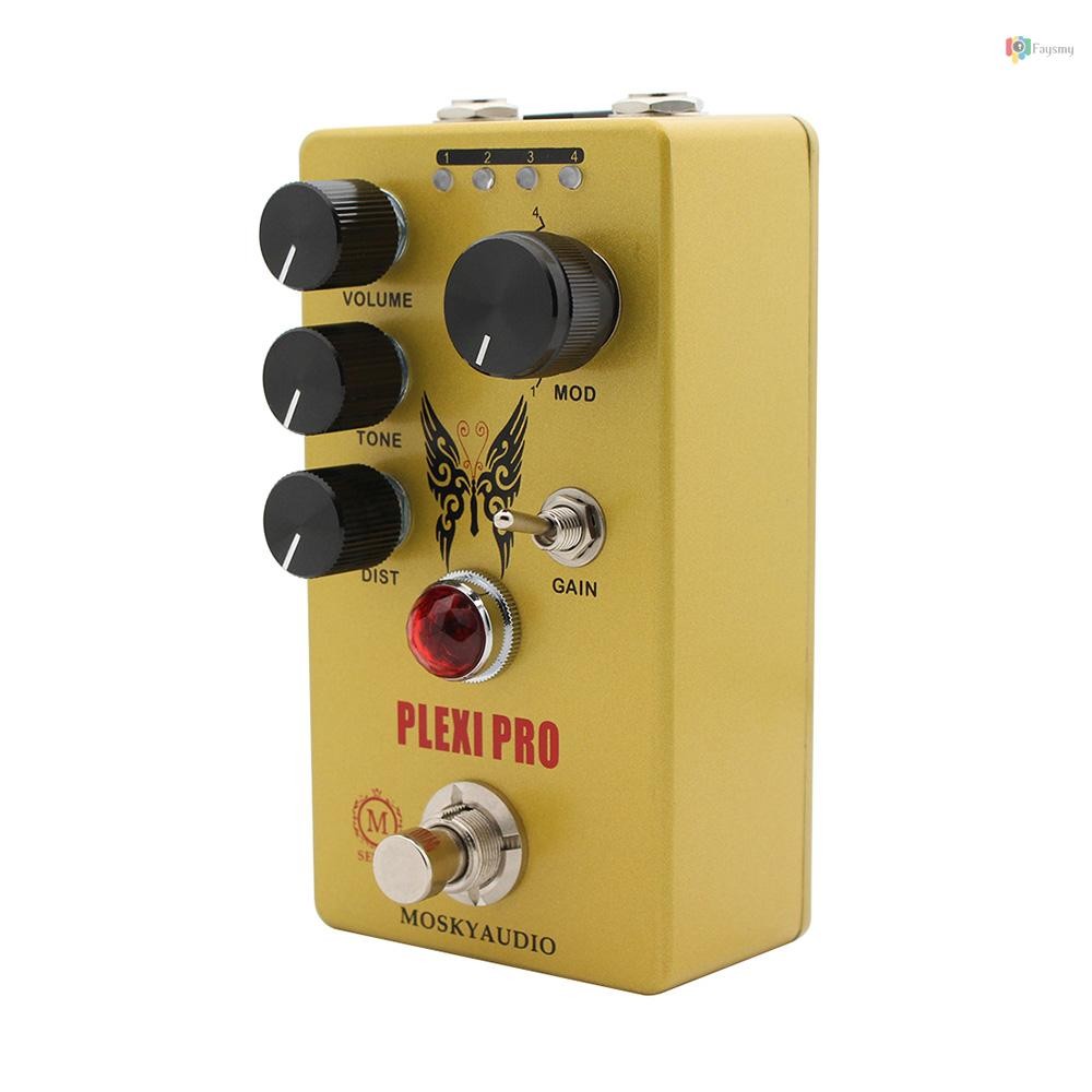 MOSKYAUDIO Guitar Distortion Pedal Electric Guitar Effects Pedal Volume ...