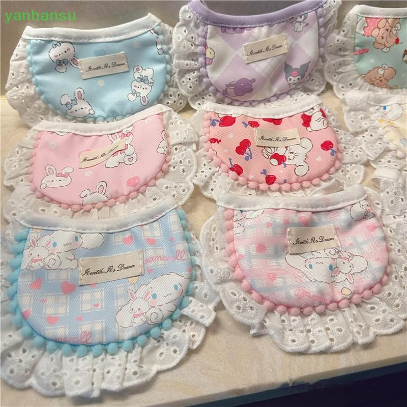 [SGA] Cartoon Pet Dog Bib Sanrio Muppet Short Teddy Bear Spit Scarf Bib ...