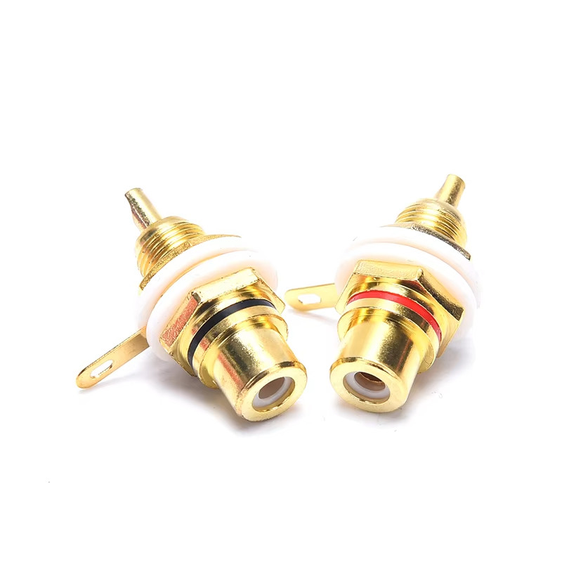 Audio Jack RCA Connector Female Socket AV Speaker Terminal Chassis ...