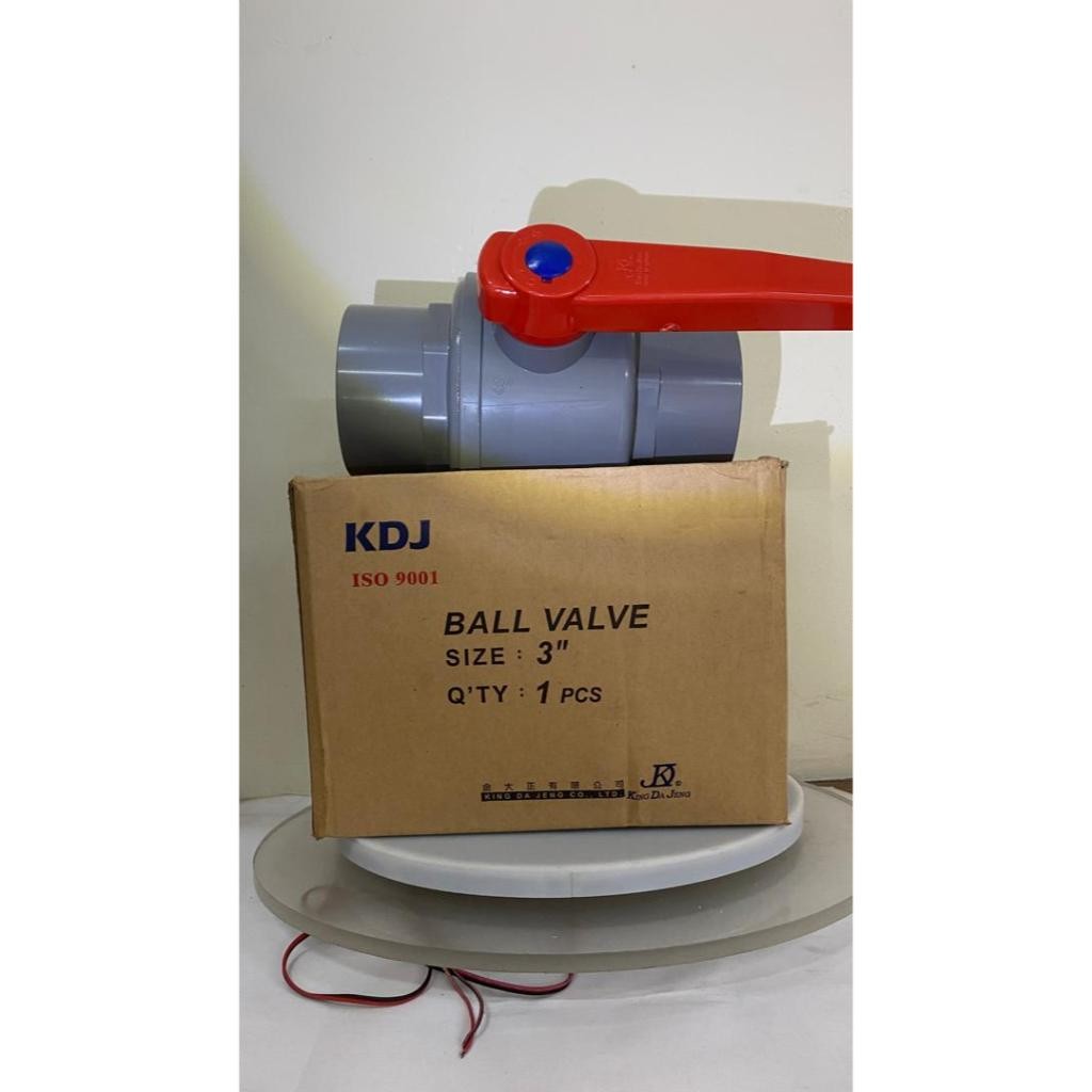 Ballvalve 3" KDJ PVC/Ball valve/Stop Faucet PVC 3 INCH | Shopee Malaysia