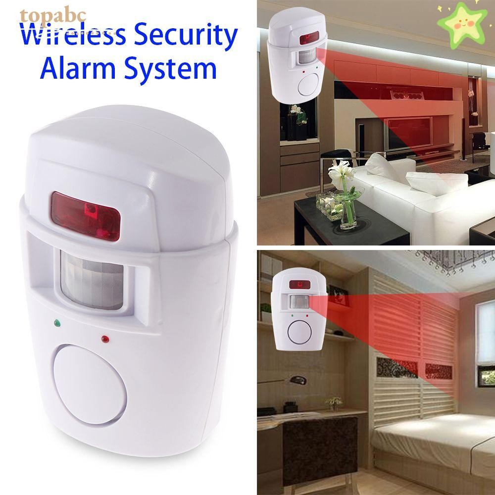 TOPABC Anti-theft Alarm PIR Alert 105DB Siren Infrared Sensor Burglar Warning | Shopee Malaysia