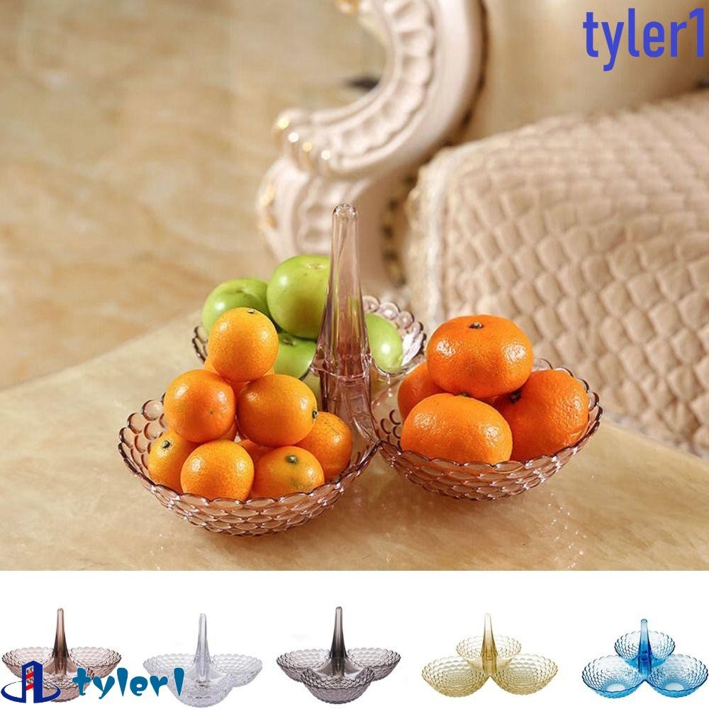 TYLER1 Multi-Layer Plastic Fruit Tray, Transparent European-Style ...