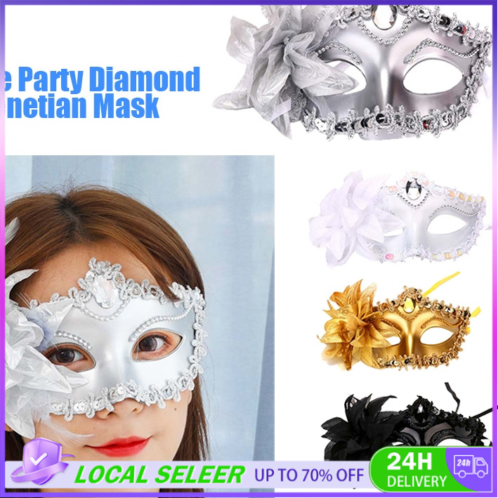 masquerade mask Halloween Costume Party party mask women Lady Big ...