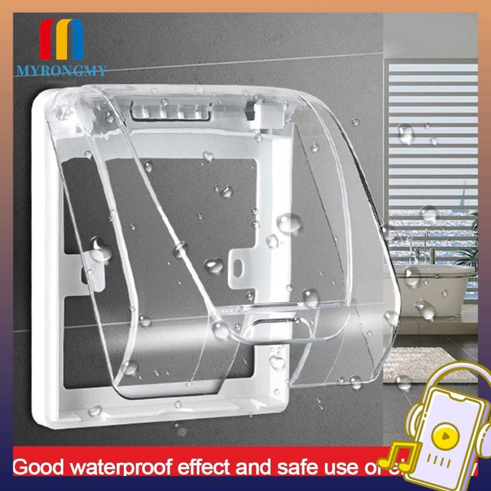 MYRONGMY Socket Waterproof Box, 86 Type Plastic Switch Protective Cover ...