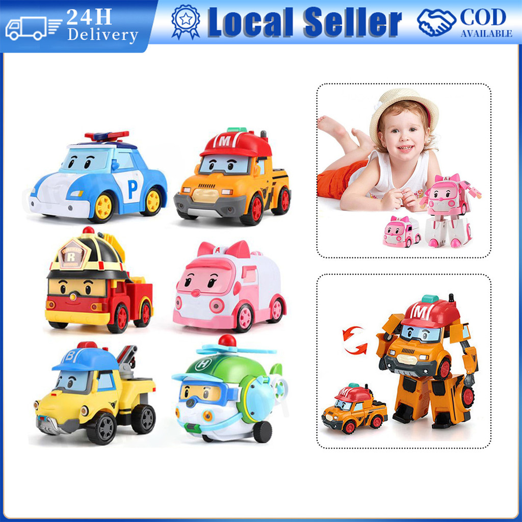 Poli car toy Robocar Transform Rescue Vehicle Series 2 in 1 robot ...