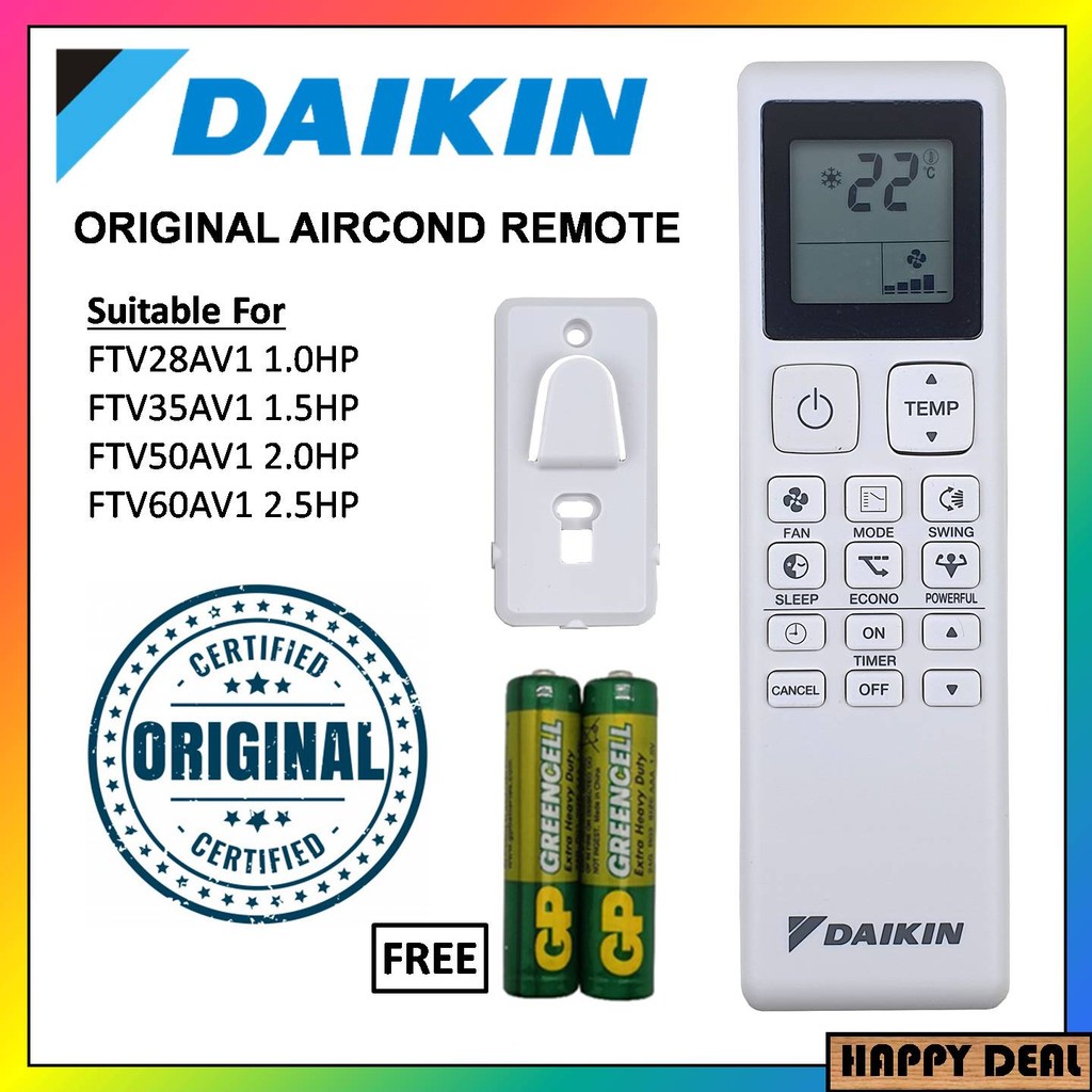 [] DAIKIN Aircond Air Cond Air Conditioner Remote Control Suitable For ...