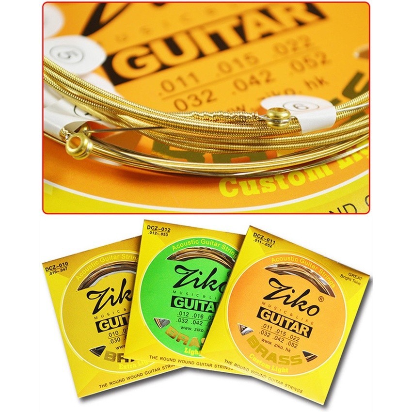 【Authorised dealer】 Ziko Series Guitar string 6 Strings Set Acoustic ...