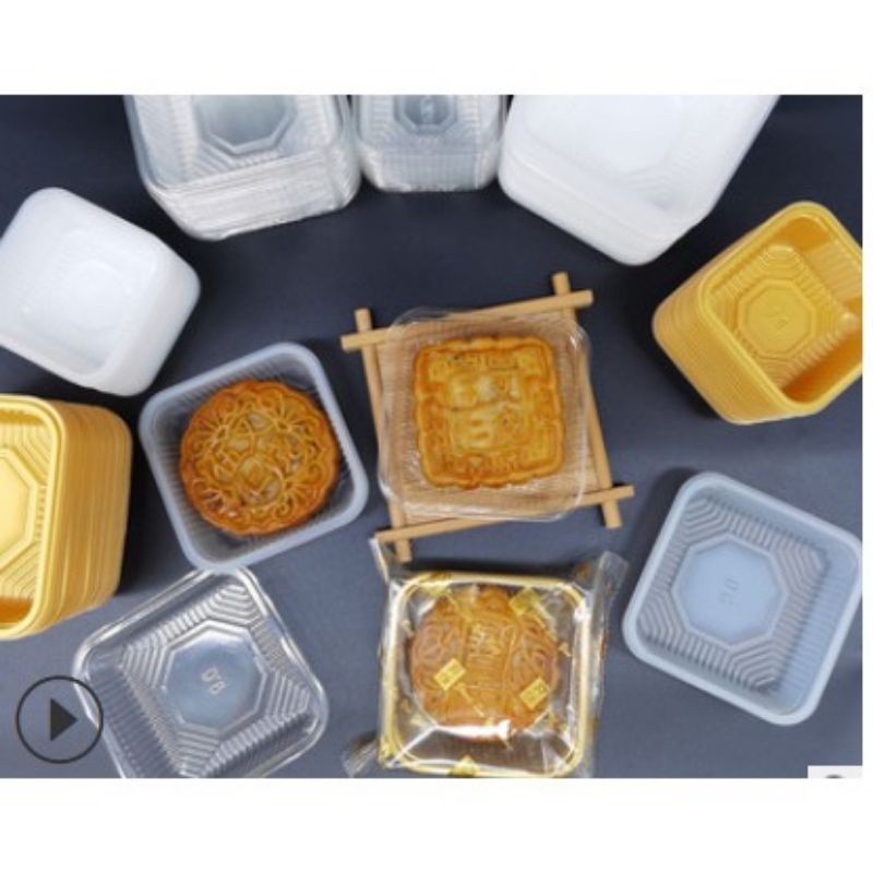 100pcs Plastic mooncake tray 50g/80g/100g/125g | Shopee Malaysia