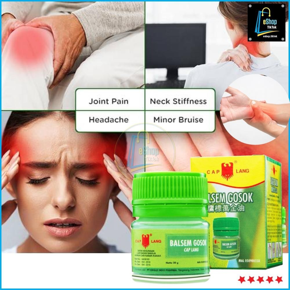 EAGLE BRAND EAGLE BALM COOLING MENTHOL 20g x 40g Eagle Balm Balsem ...