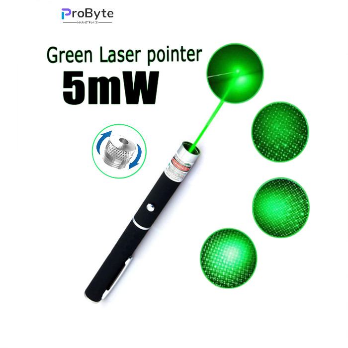 Green Laser Pointer Pen 5mW Laser High Power 532n Tactical Starry ...