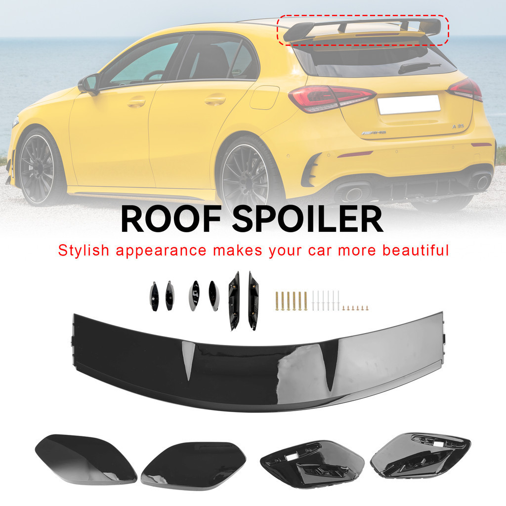 Gloss Black Amg Style Rear Boot Spoiler Roof Fit Mercedes A Class W177