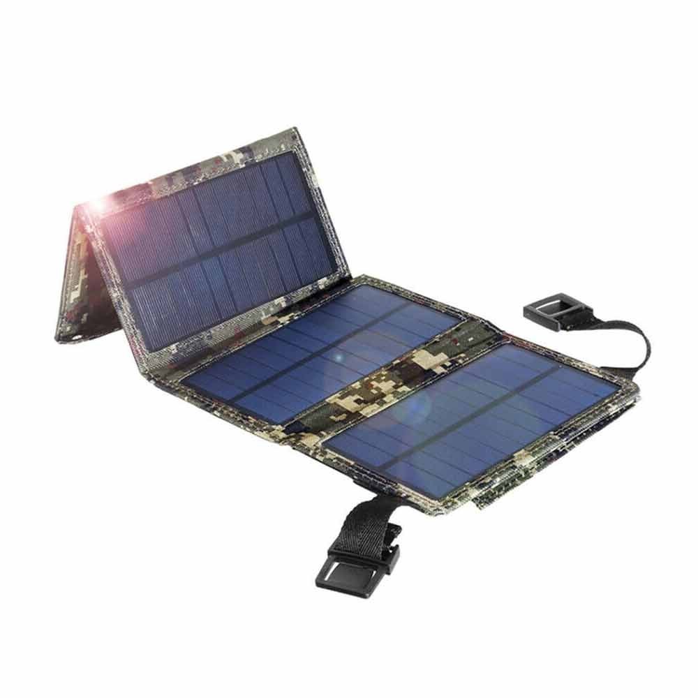 Outdoor solar folding bag power bank USB charger suitable for camping ...