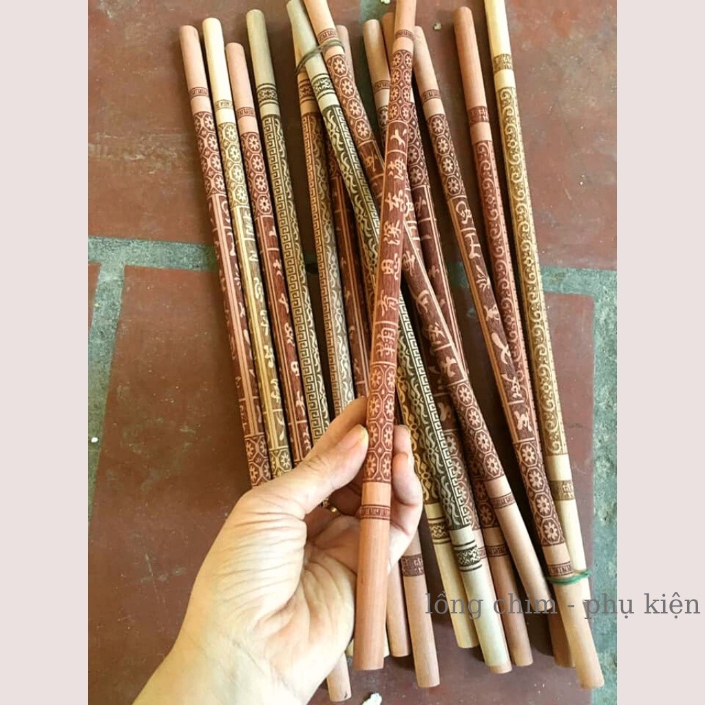 Straight wooden bridge for cages of crested birds, robins, and ...