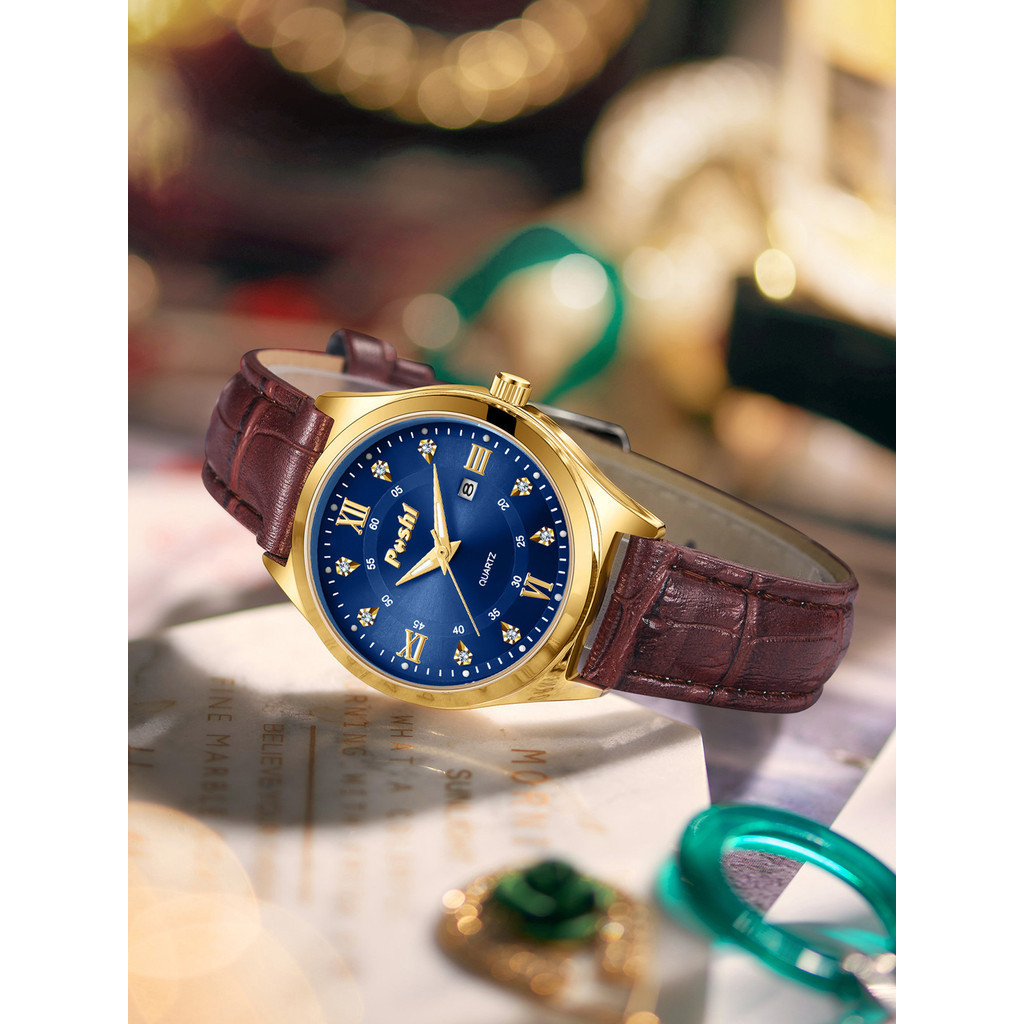 POSHI Jam Tanggan Perempuan Waterproof Fashion Korean Quartz Watch for ...