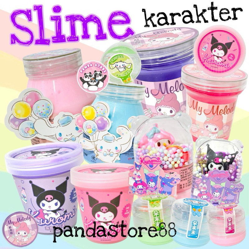 Slime Sanrioo Melo kuro morol kitty purin premium quality | Shopee Malaysia