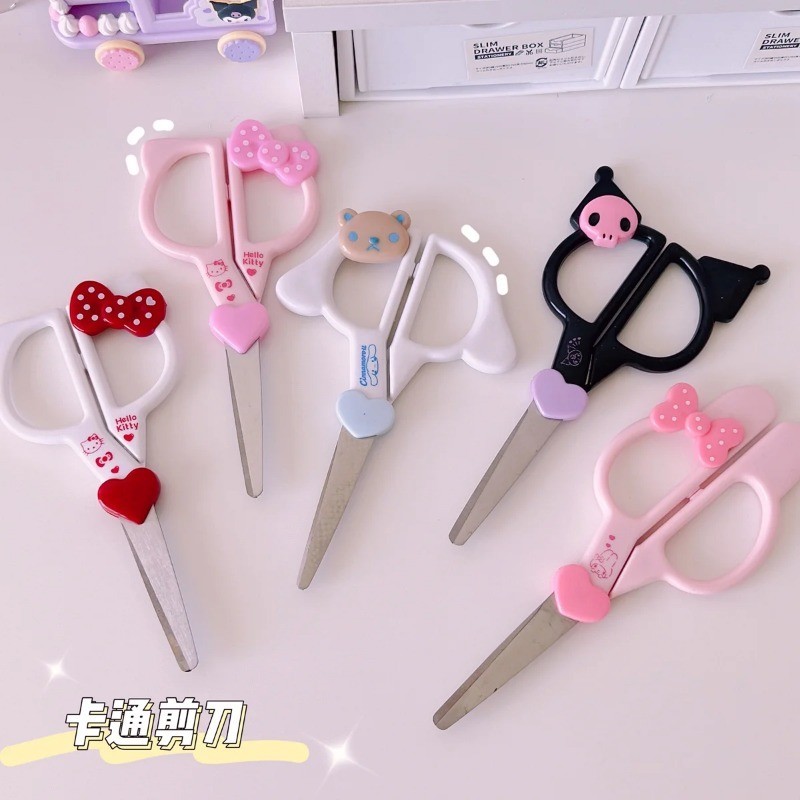 Kawaii Sanrio Hello Kitty My Melody Kuromi Scissors Paper Cutter ...