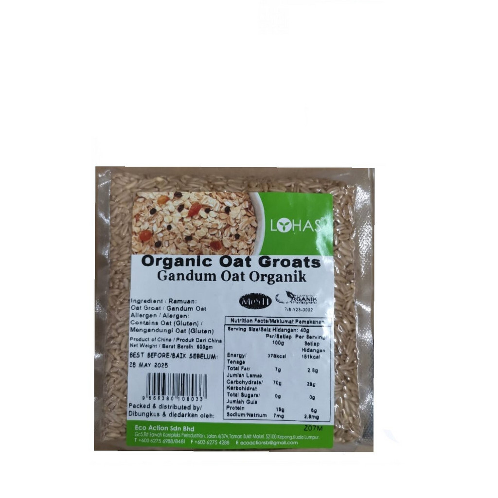 Lohas Organic Oat Groat 500g | Shopee Malaysia
