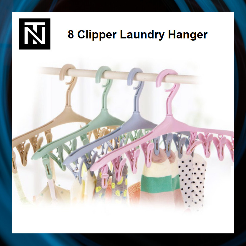 8 Clipper Laundry Hanger | Shopee Malaysia