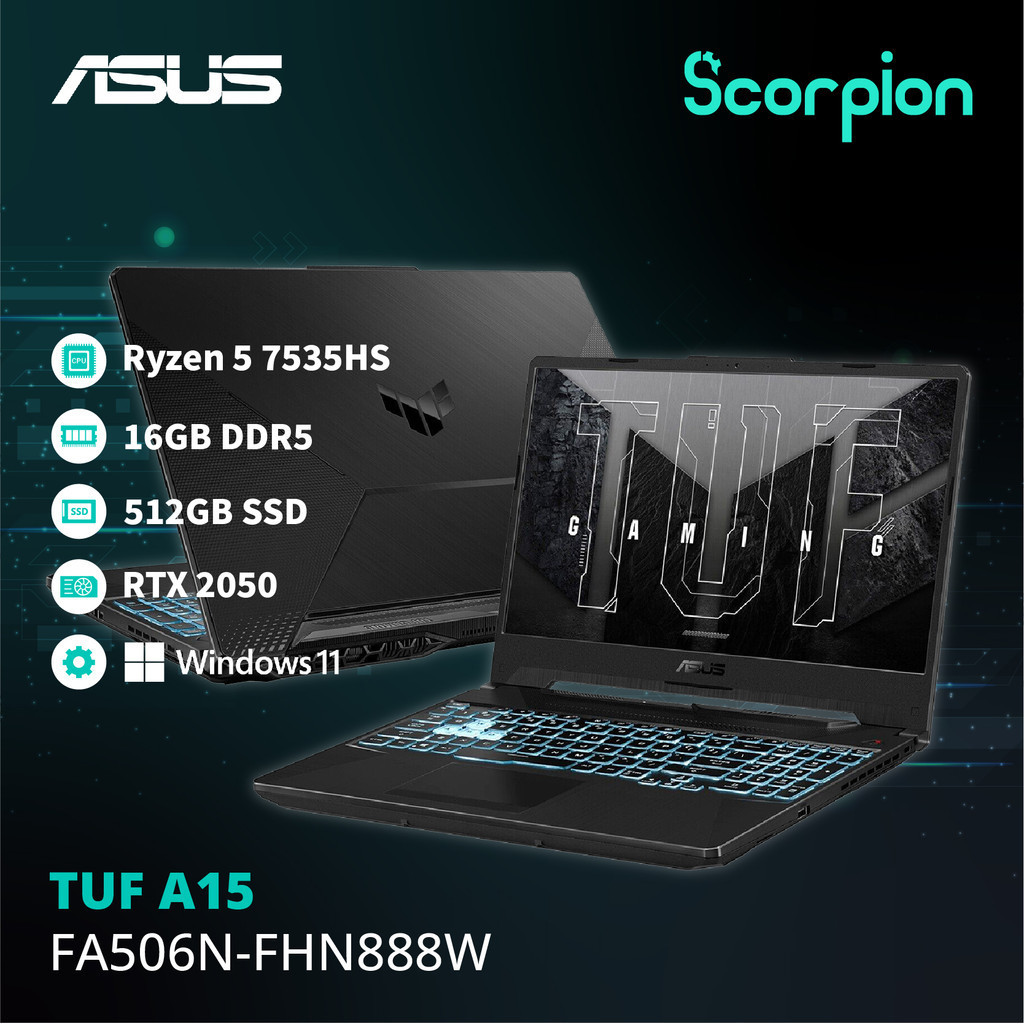 Asus TUF A15 FA506N-FHN888W Gaming Laptop（Aeon Credit Services-36 ...