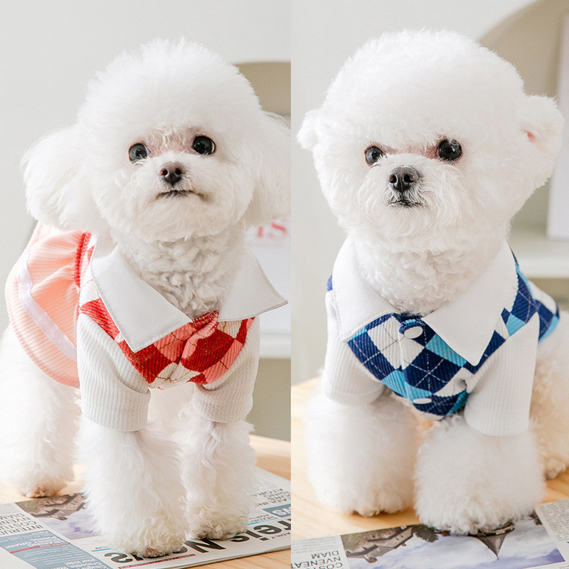 Pet Clothes for Couple Cat Puppy Outfit Uniform Clothing Male Female ...