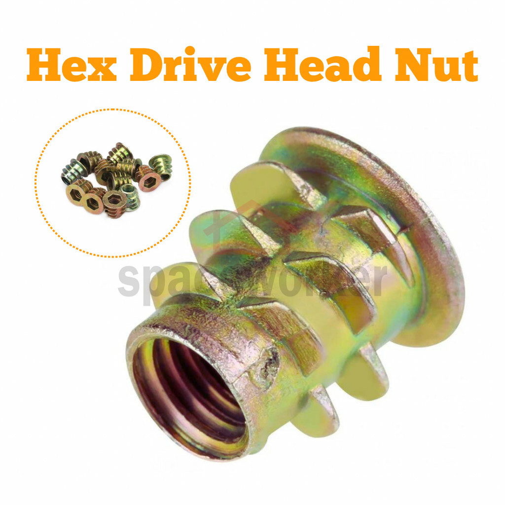 M4 M5 M6 M8 M10 Nat Sisipan D Jenis Flange / D-Nut Zinc Alloy Threaded ...