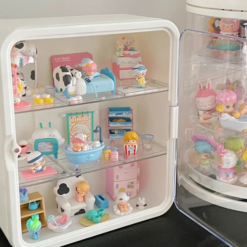 Model Storage Box Wall Mounted Showcase 26x11x31cm Cosmetic Collection ...