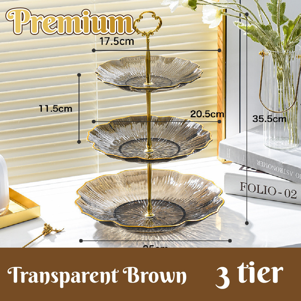 [3 Tier] Innohut High Tea Stand Dessert Tray Serving Platter Dulang ...