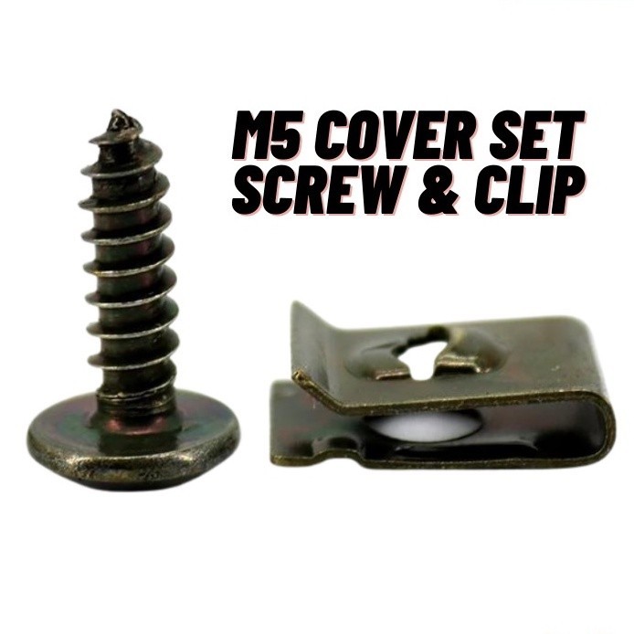 (1PCS) M5 SCREW & CLIP BODY SCREW DAN CLIP COVERSET SCREW FOR LC / SRL ...