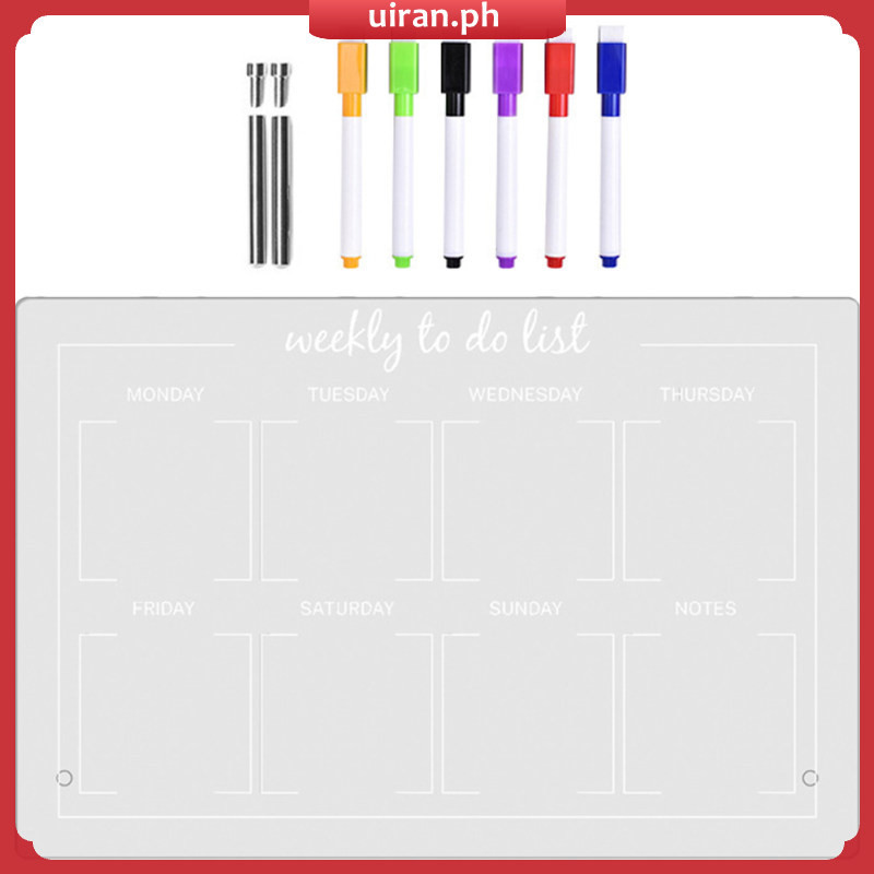 Writing Pad Whiteboard Whiteboards Weekly Planner Acrylic Refrigerator ...