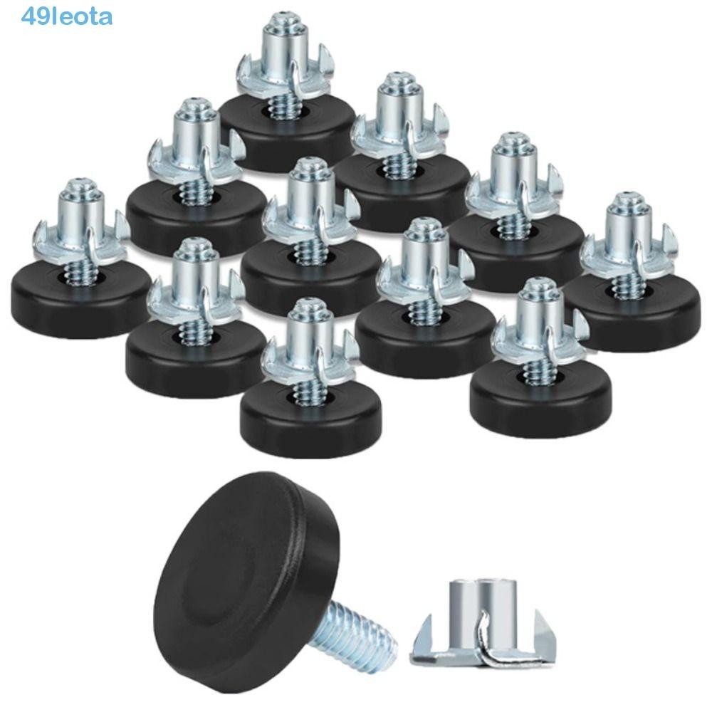 LEOTA 12/24Pcs Screw in Furniture Levelers, Durable Adjustable ...