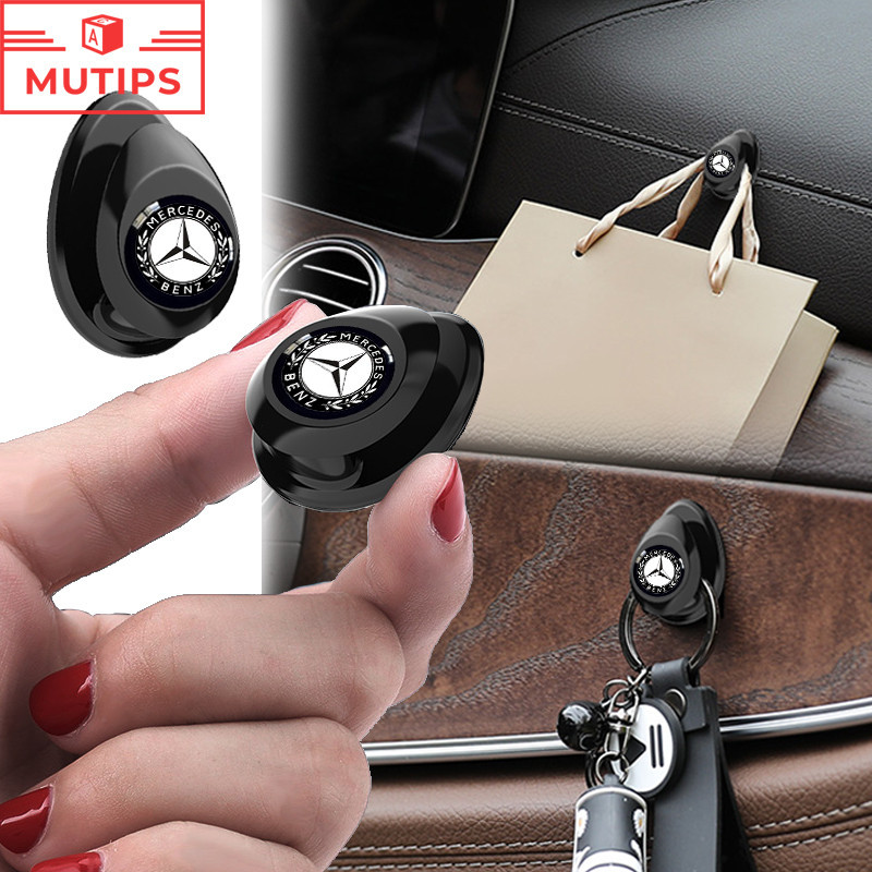 Mercedes Benz Car Hook Car Sticky Mini Storage Hook Auto Seat Back Hook ...