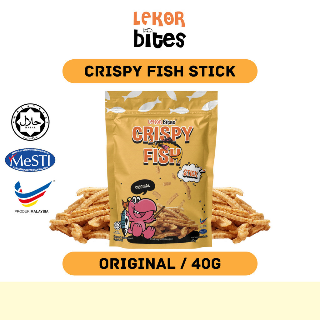 [HALAL] Lekor Bites Crispy Fish Stick | Stik Ikan - Original | Shopee ...