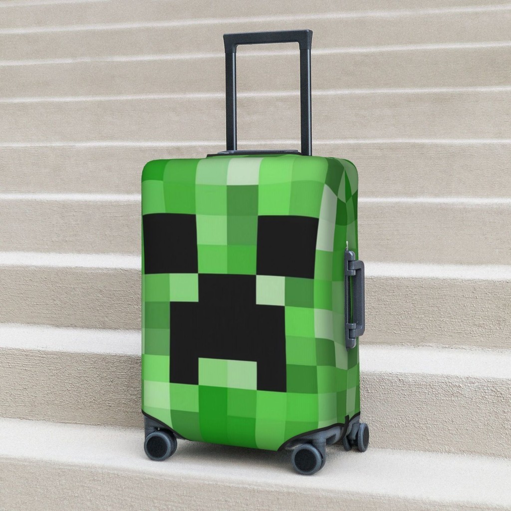Minecraft Washable Travel Luggage Cover Funny Cartoon Suitcase ...
