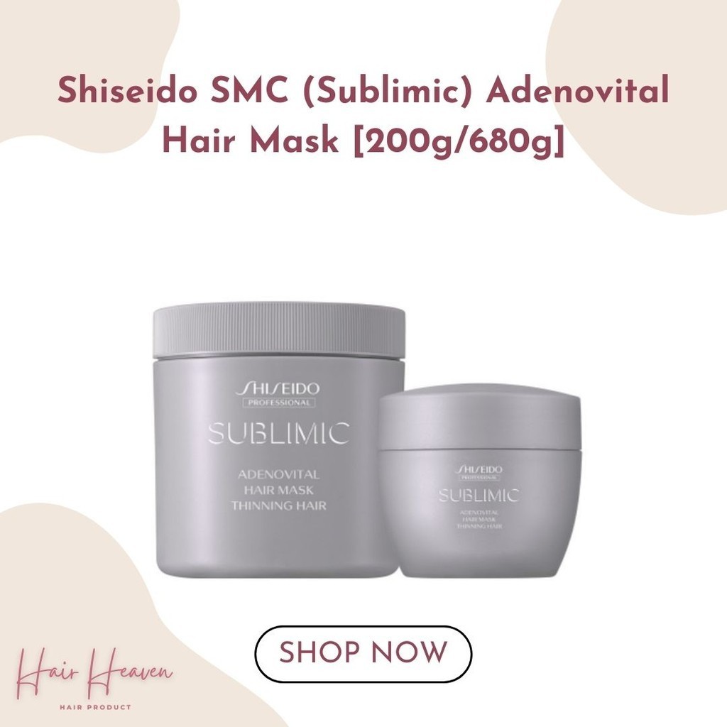 Shiseido SMC (Sublimic) Adenovital Hair Mask [200g/680g] | Shopee Malaysia
