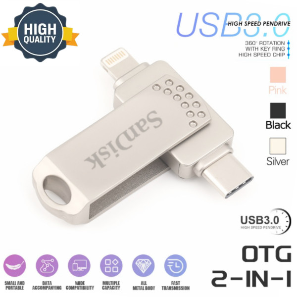 Ultra Dual Drive 1TB iXpand Flash Drive 512GB TypeC Otg Pendrive For ...