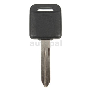 Black Uncut Ignition Chipped Car Key Transponder Chip Replacement New ...