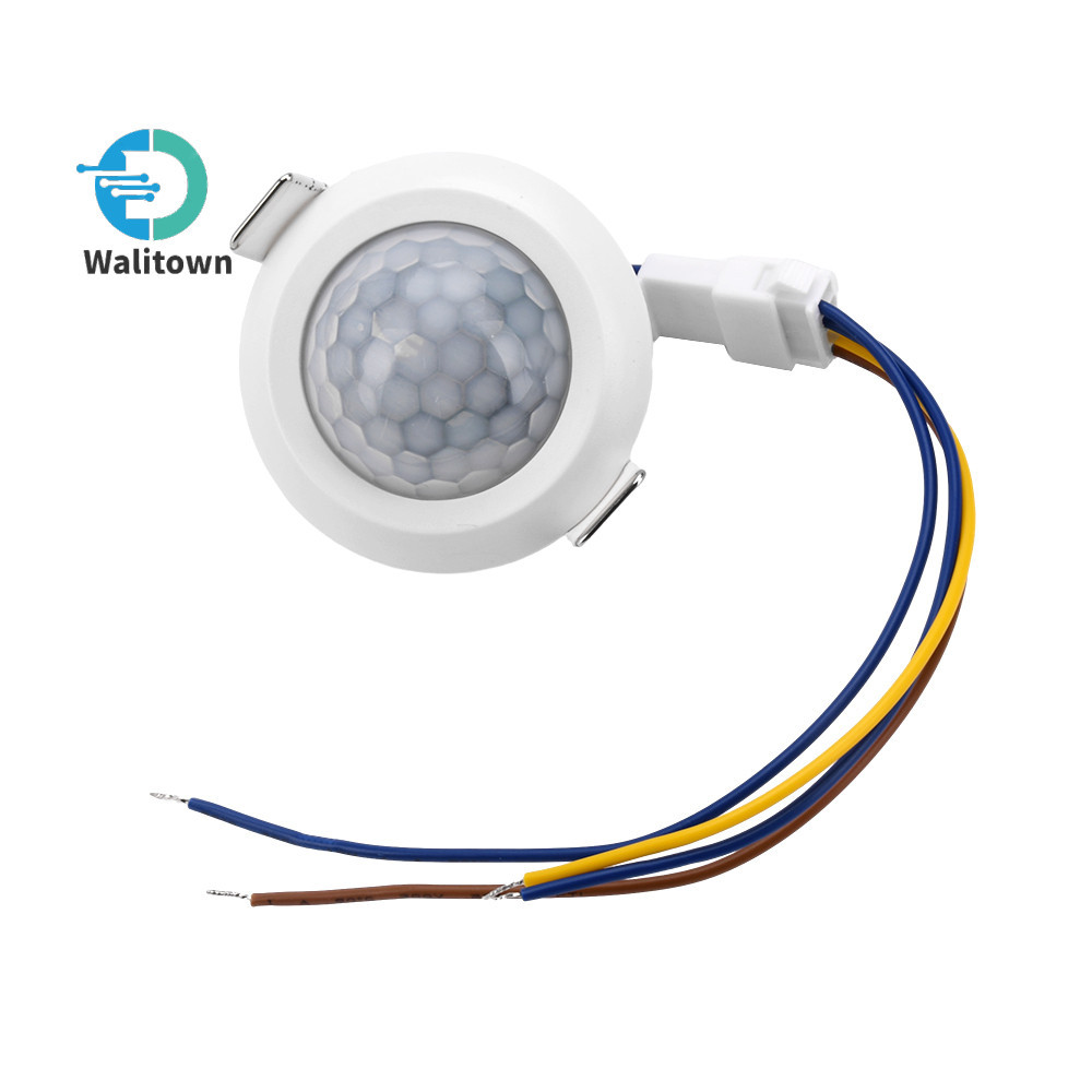 AC220V Adjustable Time Delay Infrared Body Sensor Switch Ceiling Snap ...