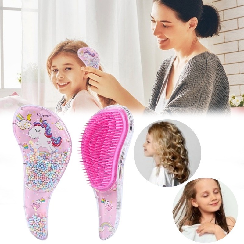Cartoon Magic Comb Anti-static Massage Unicorn Hair Brushes Tangle ...