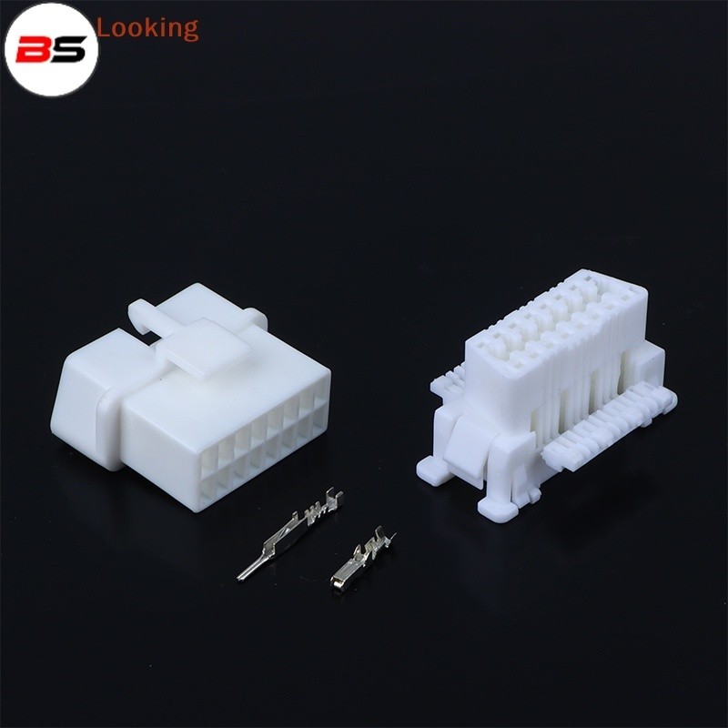 BS DJ7163-1.8-11/21 16 Pin 179631-1 Car OBD Connector Diagnostic Socket Plug Compatible With ...