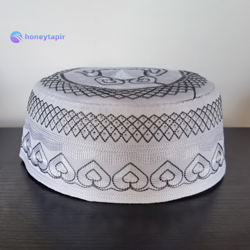honeytapir Muslim Prayer Hat Men Bonnet Islamic Jewish Cap Arabic ...