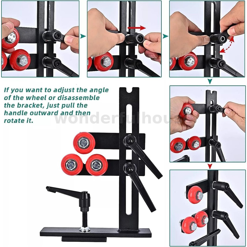 Wood Lathe Steady Rest L Shape Tool Rest High-Quality Cast Iron Stable ...
