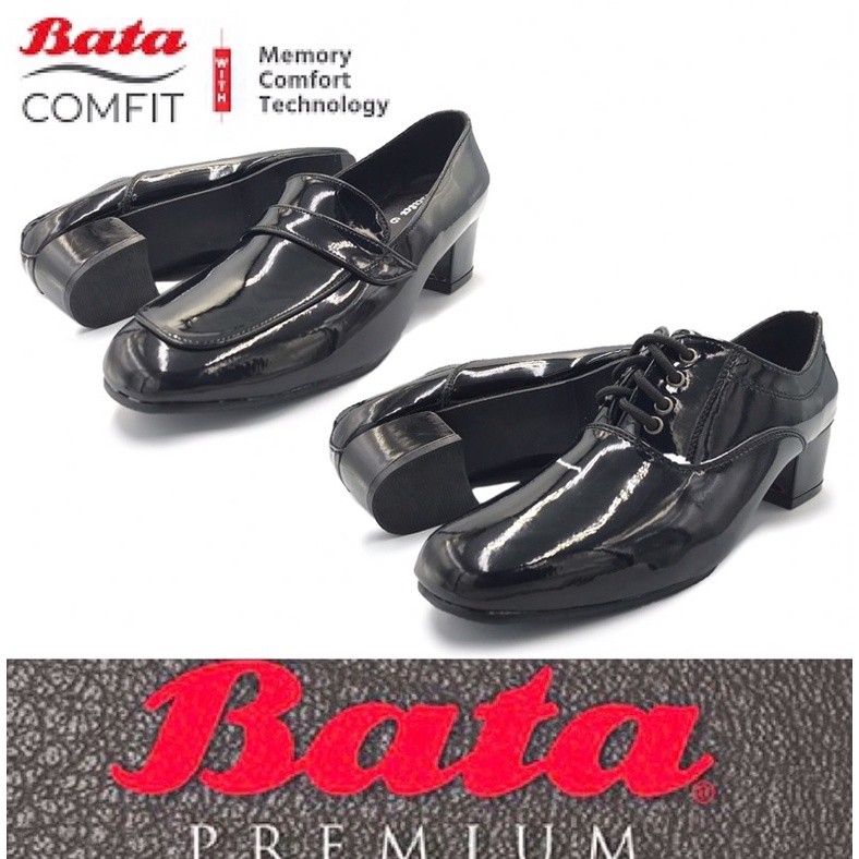 Bata Premium Quality Black Shine Officer Formal Shoes Kasut Bata ...