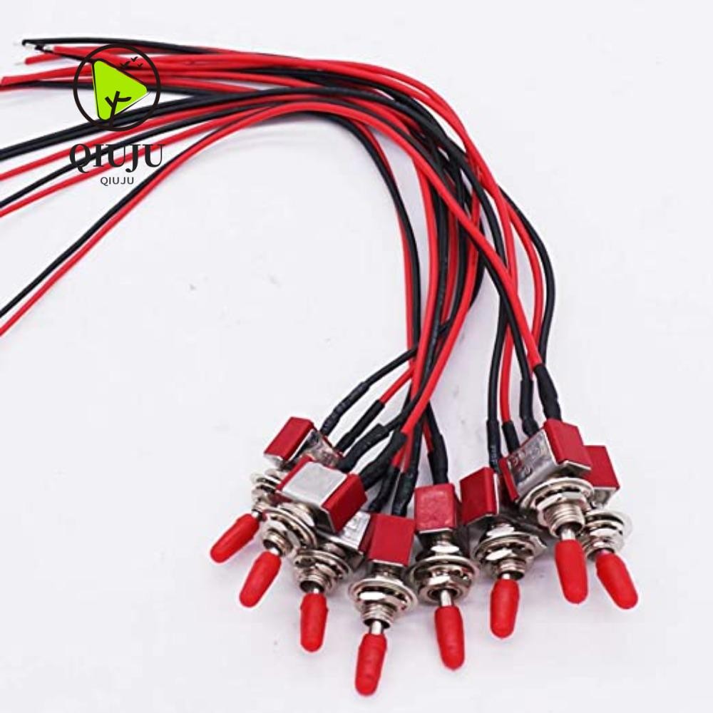 QIUJUU 1/8Pcs Miniature Toggle Switch, MTS-101 AC 125V Mini Toggle ...