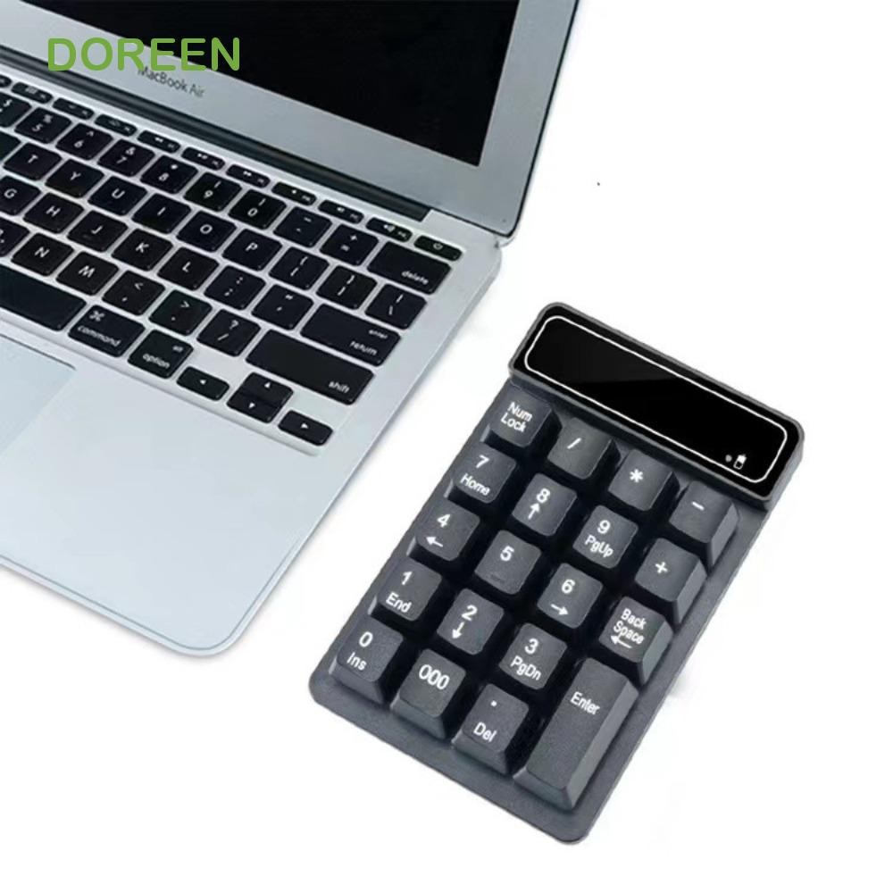 DOREEN 2.4G Wireless Numeric Keyboard, 19 Keys Mechanical Feel Computer ...