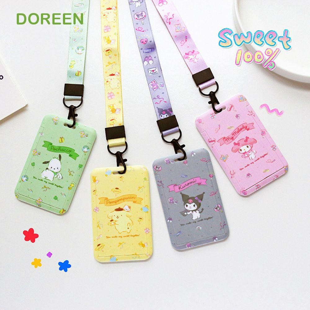 DOREEN Cartoon Card Holder Anime Portable Cute Credit ID Card Meal Card ...