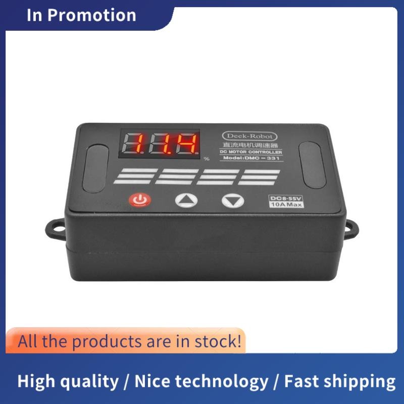 Deek-Robot DC Motor Speed Controller DMC-331 DC 8-55V 10A PWM Regulator Motor Speed Governor ...