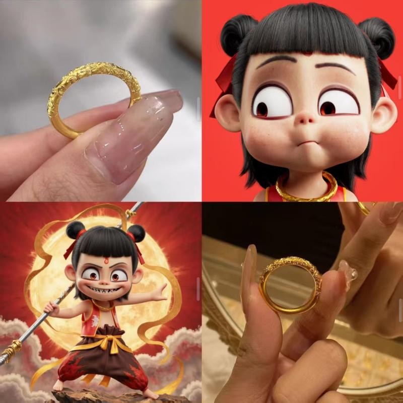 「哪吒戒指」哪吒乾坤圈同款戒指2025爆款哪吒指环戒指Nezha Ring "Nezha Qiankun Circle Same Style ...